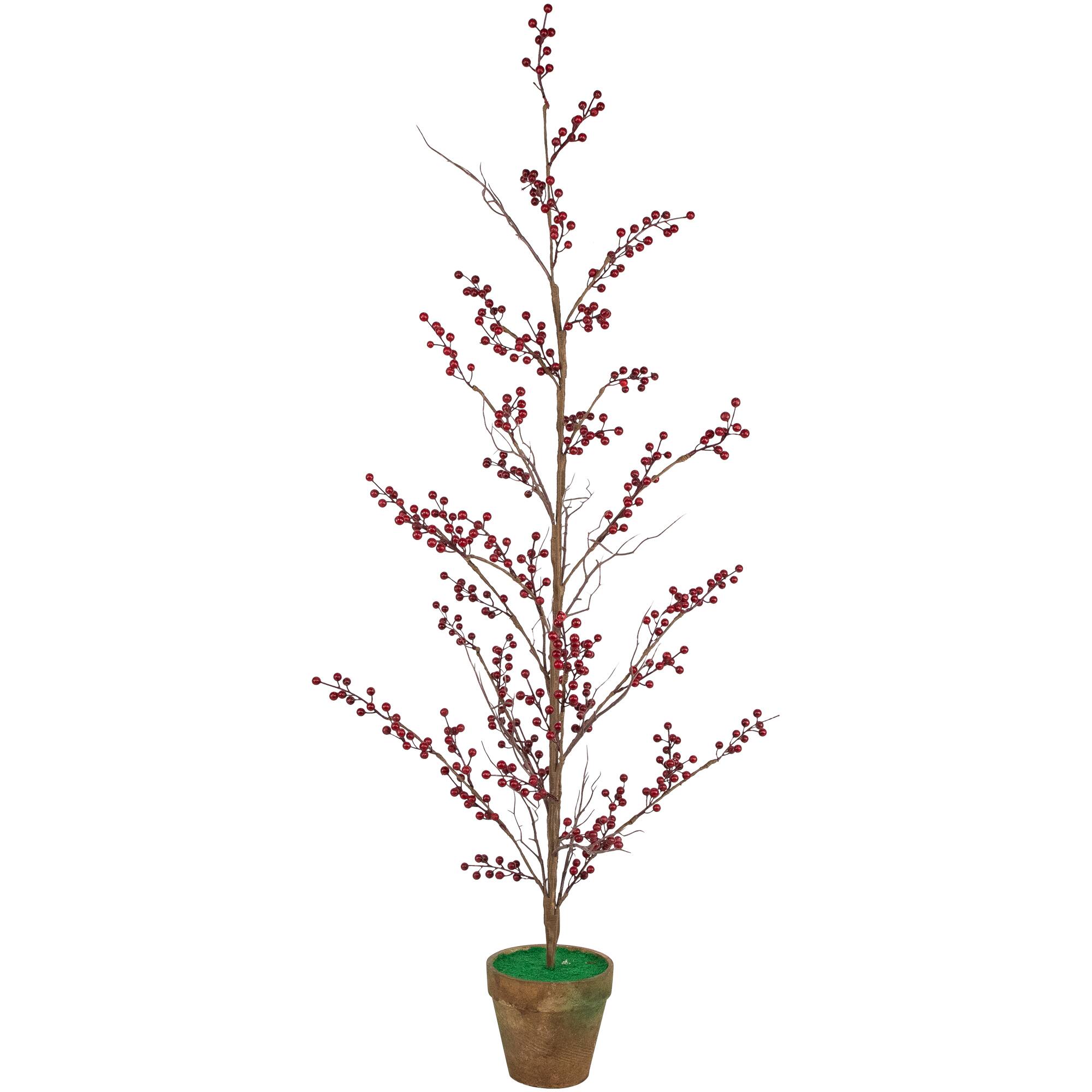 4ft. Unlit Potted Berry Artificial Christmas Twig Tree | Michaels
