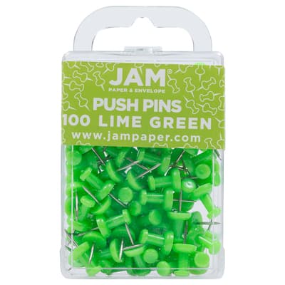 JAM Paper Colorful Standard Push Pins, 100ct. | Michaels