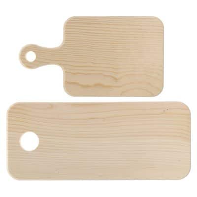 Good Wood by Leisure Arts® 2-Piece Rectangle Wood Cutting Board Set ...