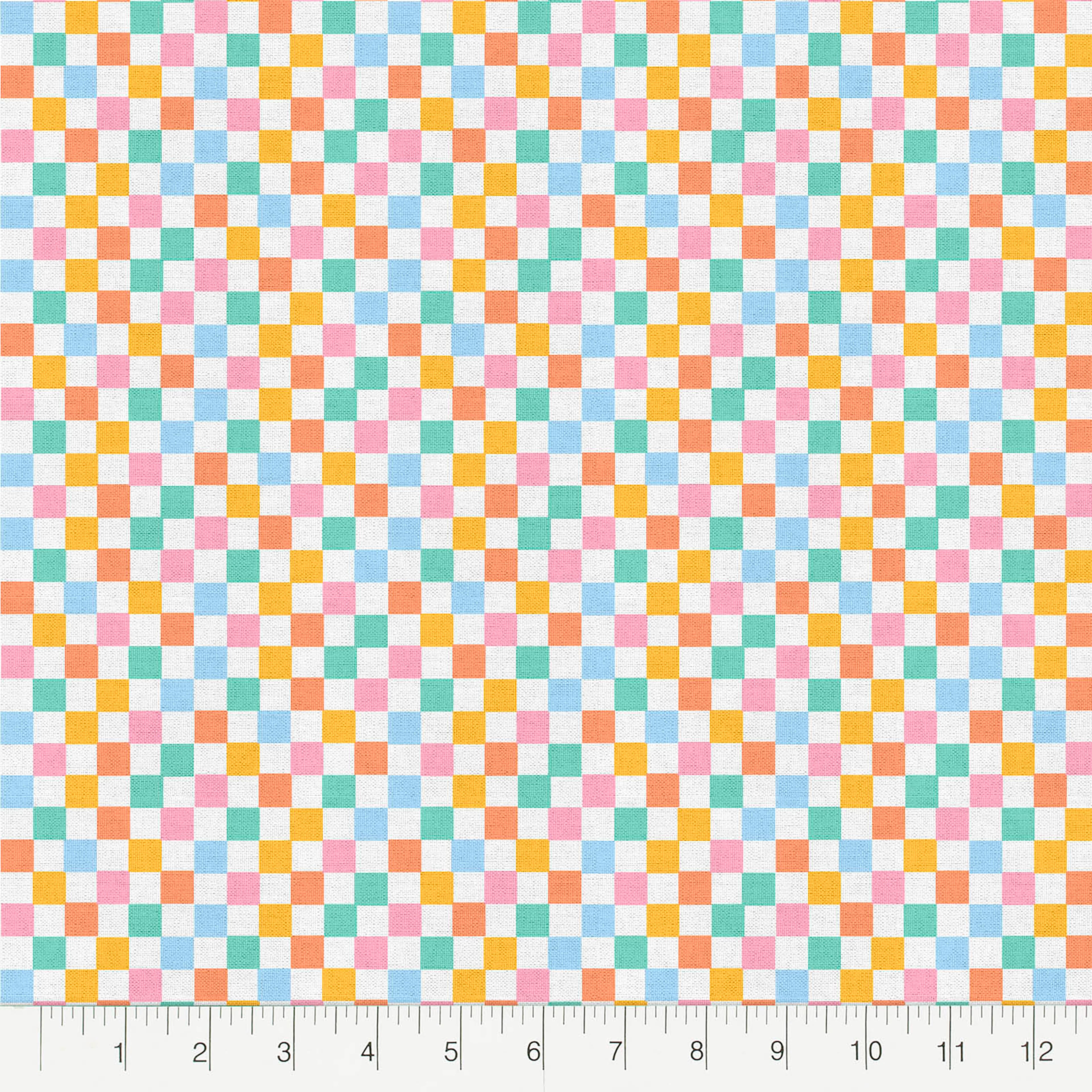Fabric Editions Multicolor Retro Check Cotton Fabric | Michaels