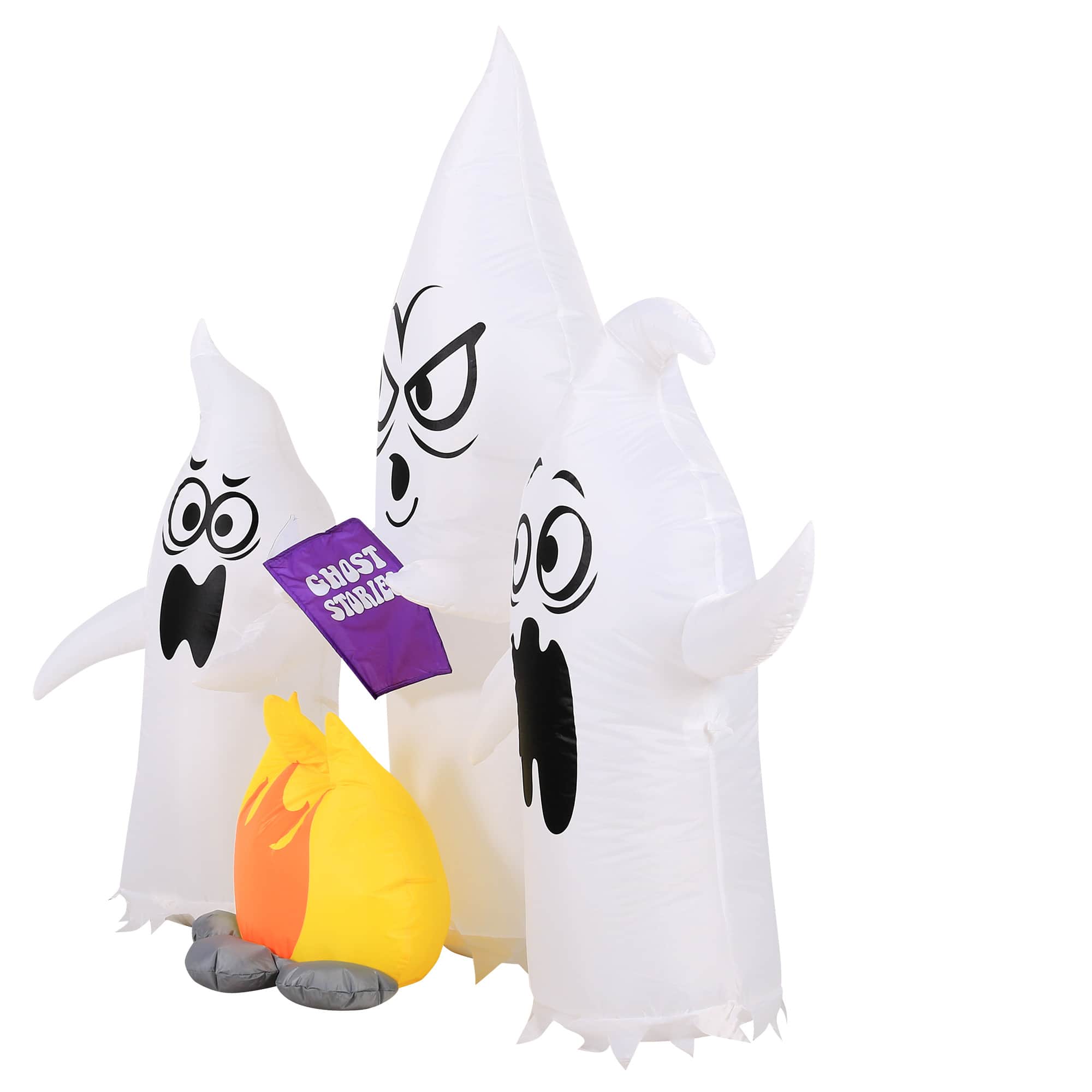 5ft. Occasions Inflatable Color Changing Campfire Ghosts | Michaels