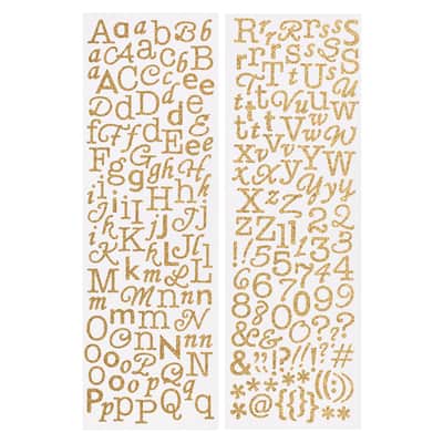 Glitter Alphabet Stickers by Recollections™ | Michaels