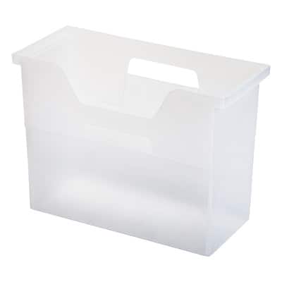 IRIS® Medium Open Top Plastic File Box | Michaels
