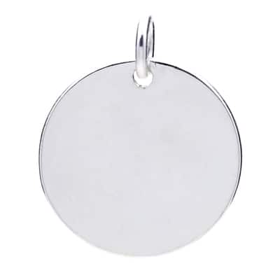 Silver Plated Disc Charm by Bead Landing™ | Michaels