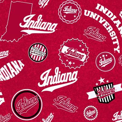 NCAA Indiana University Logo Toss Cotton Fabric | Michaels