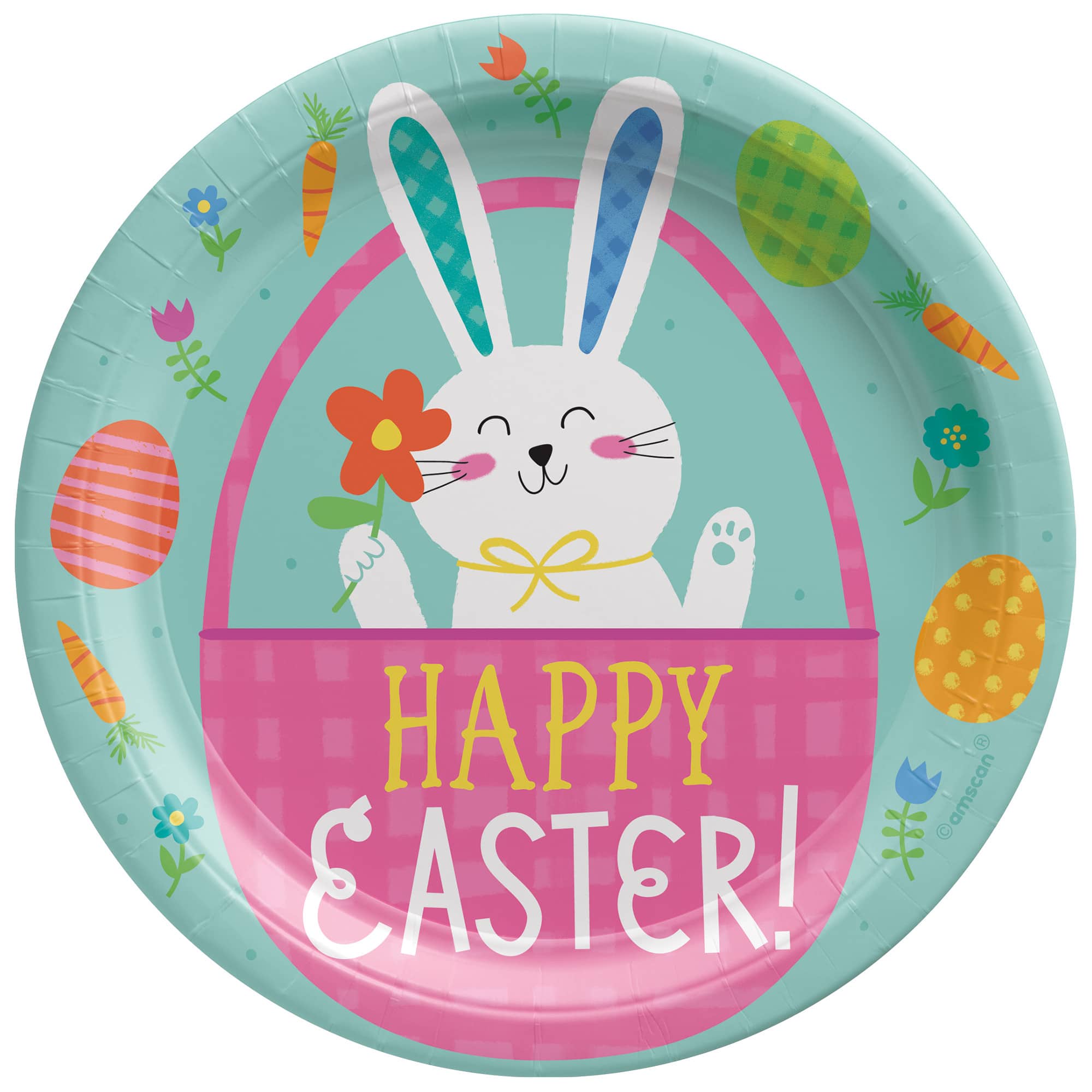 9" Funny Bunny Round Paper Lunch Plates, 32ct. | Michaels