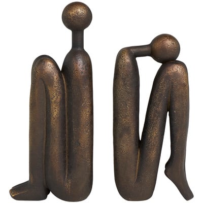 9" Polystone People Bookends Set | Michaels