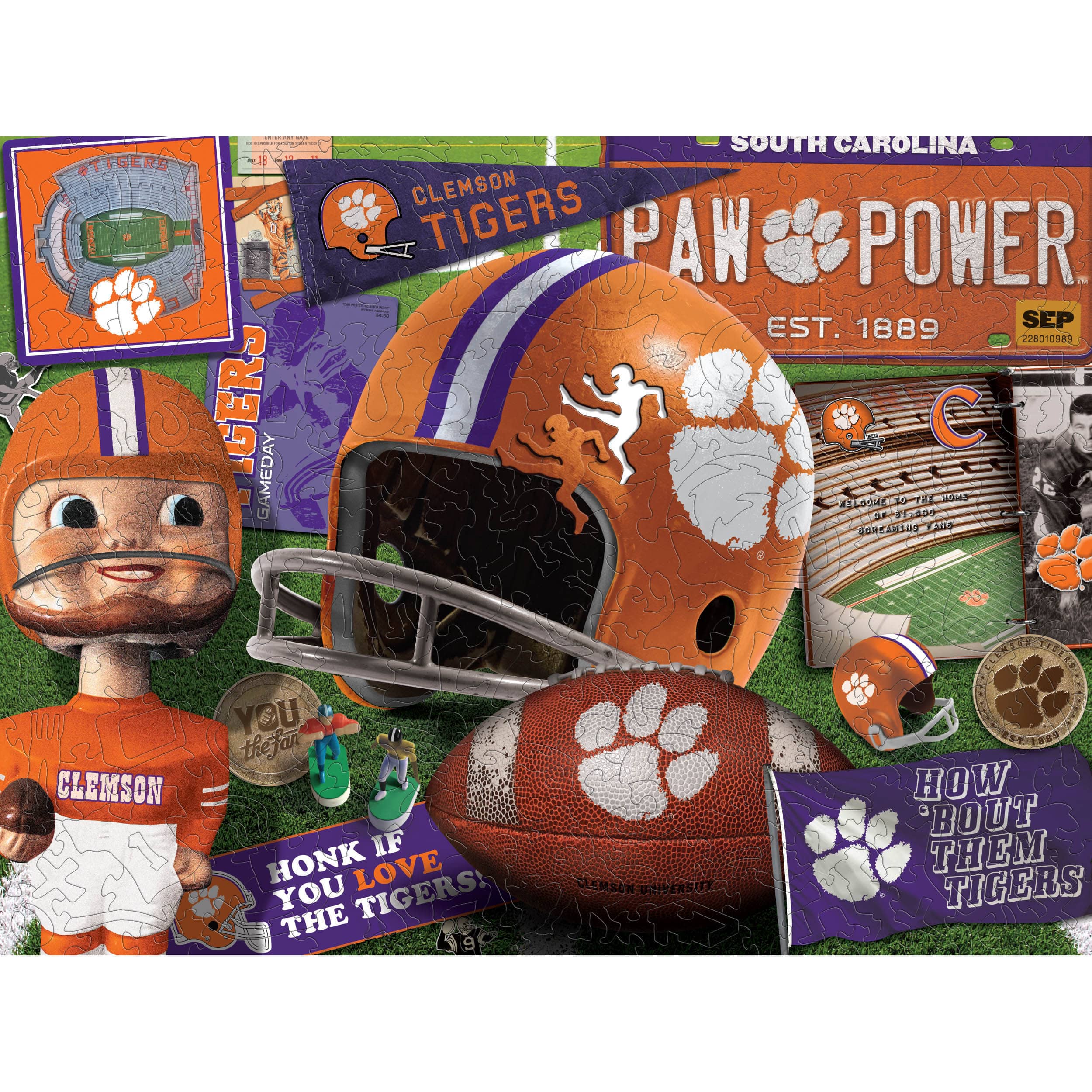 College Football Wooden Retro Series 333 Piece Jigsaw Puzzle | Michaels