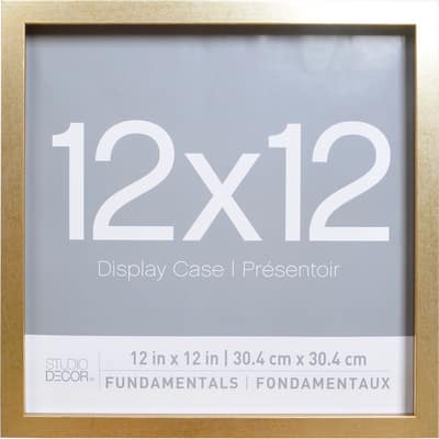2 Pack Gold Fundamentals 12" x 12" Display Case by Studio Décor® | Michaels