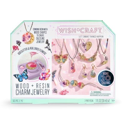 Wish Craft™ Wood & Resin Charm Jewelry Craft Kit | Michaels