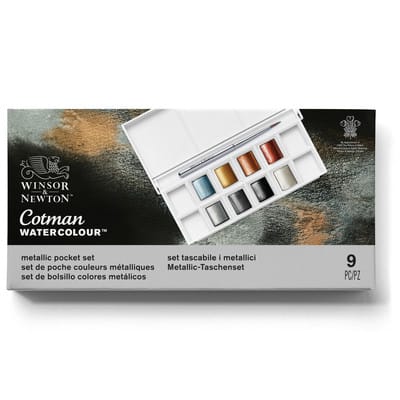 Winsor & Newton™ Cotman Watercolour™ Metallic Pocket Set | Michaels