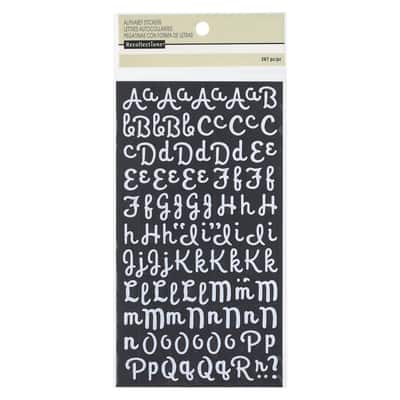 Buy in Bulk - 12 Pack: Glitter Script Alphabet Stickers by ...