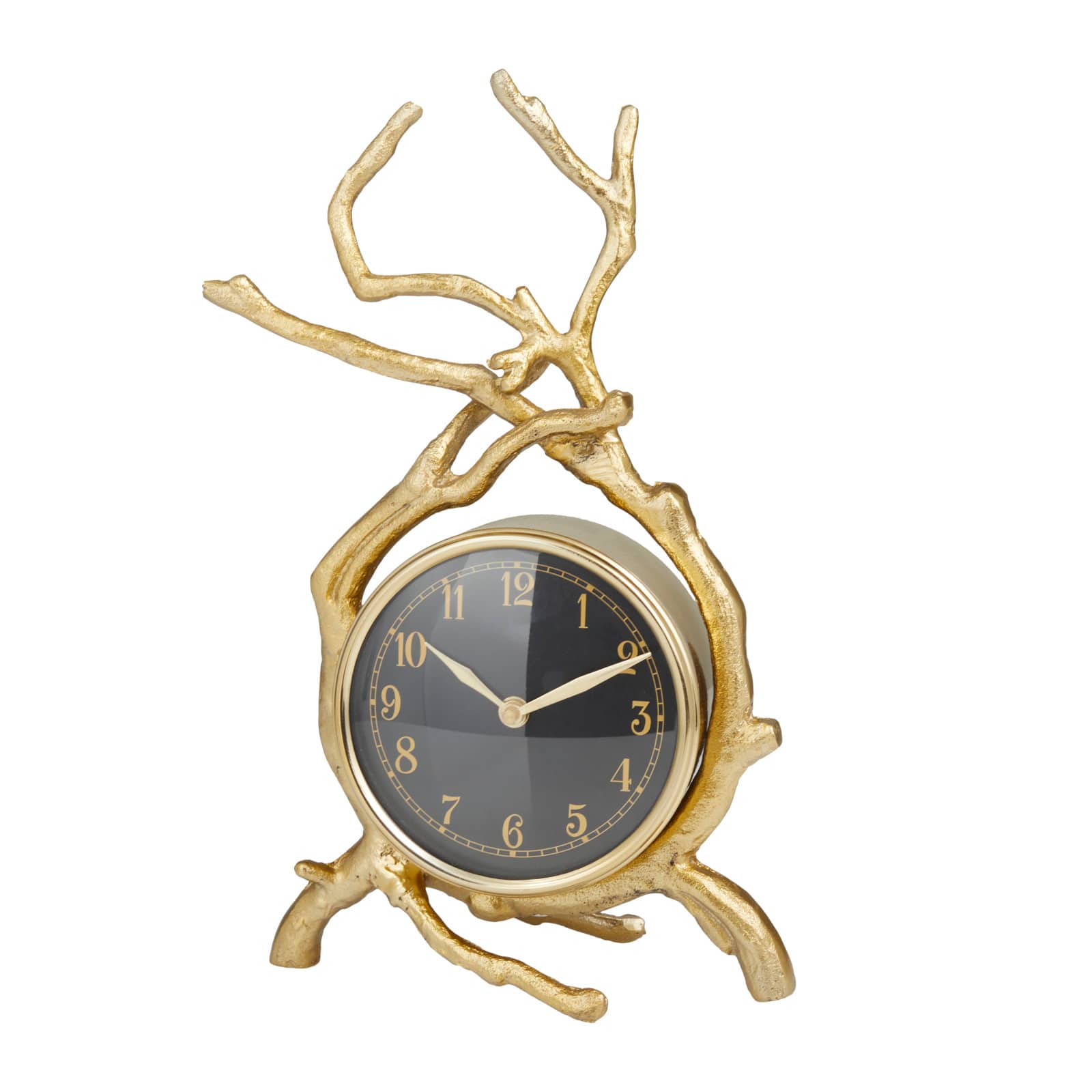 Gold Contemporary Abstract Clock, 8" x 4" x 13" | Michaels