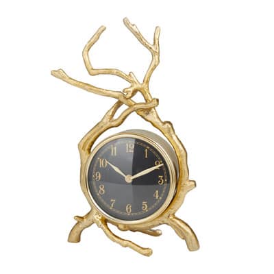 Gold Contemporary Abstract Clock, 8" x 4" x 13" | Michaels