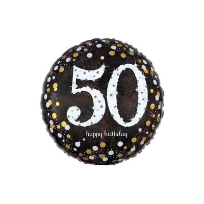 18" Sparkling 50 Birthday Foil Balloon | Michaels