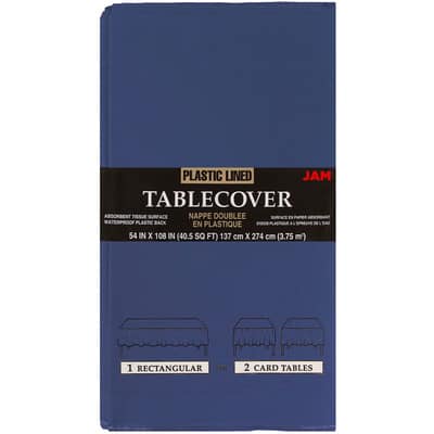 JAM Paper 108" Rectangular Plastic Lined Paper Table Cover | Michaels
