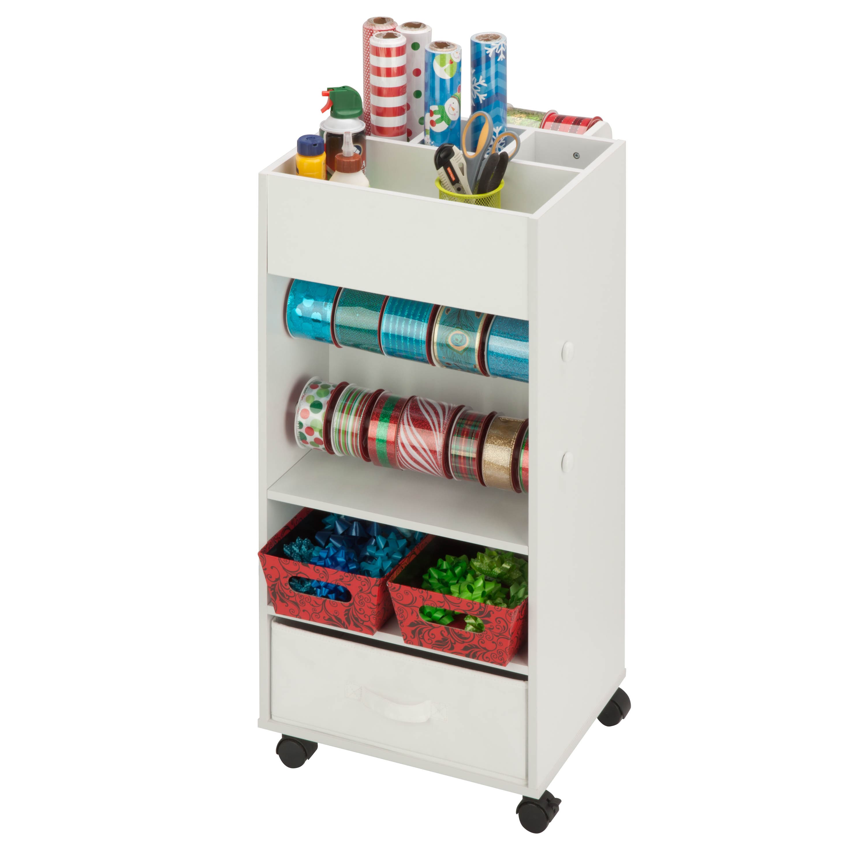 Honey Can Do White Craft Storage Cart With Wheels | Michaels