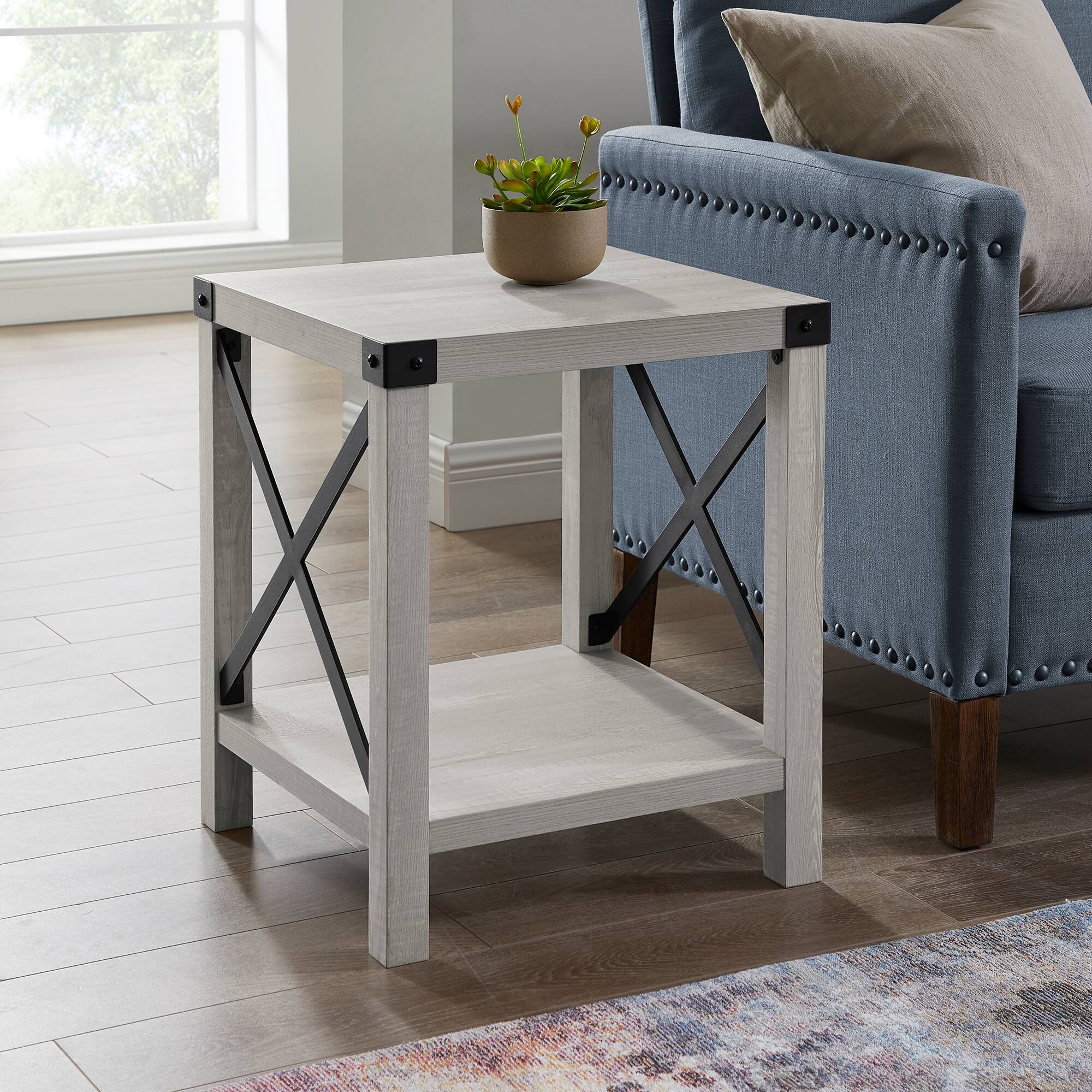 Walker Edison 22" Rustic Wood Side Table | Michaels