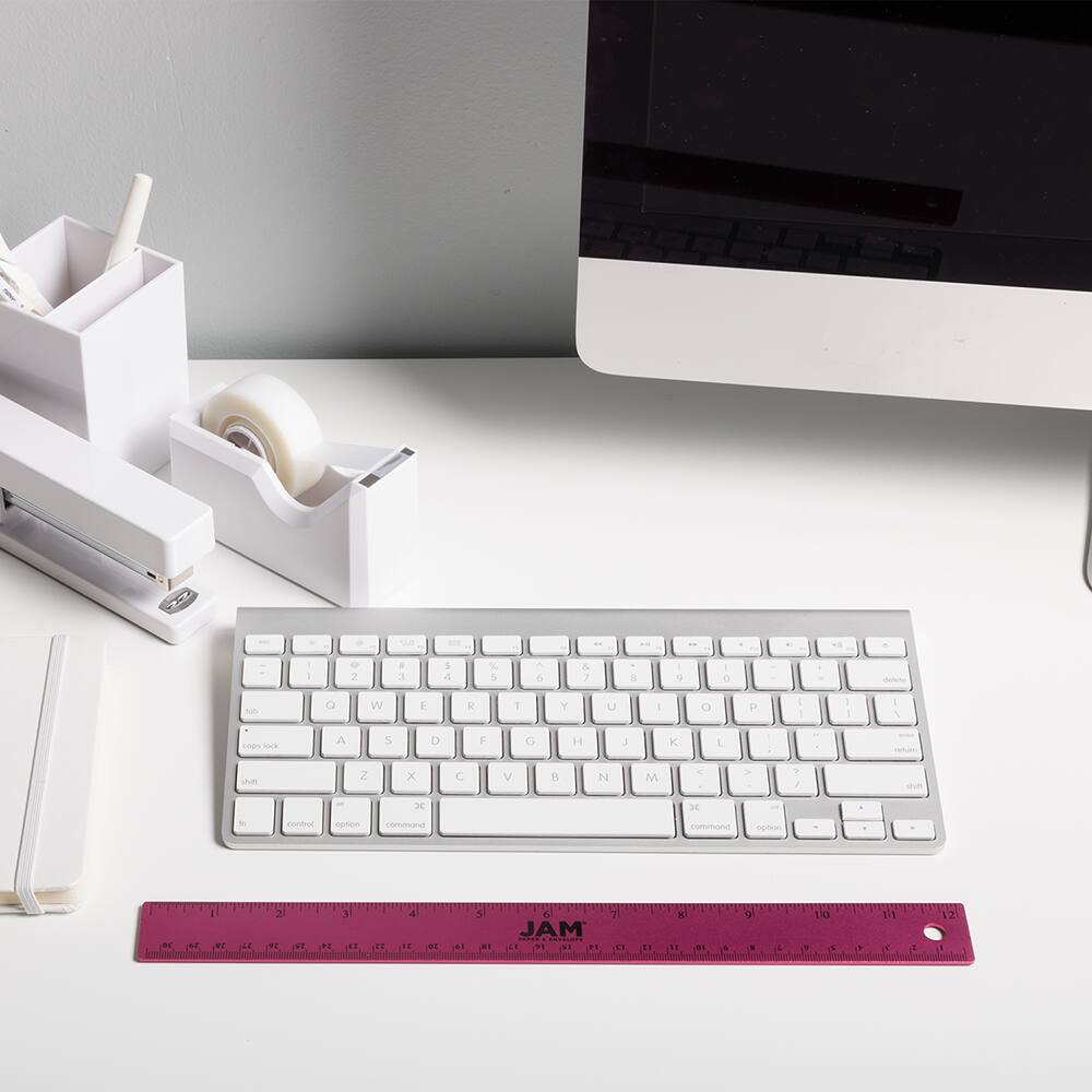 JAM Paper Metallic Stainless Steel Rulers, 12ct. | Michaels