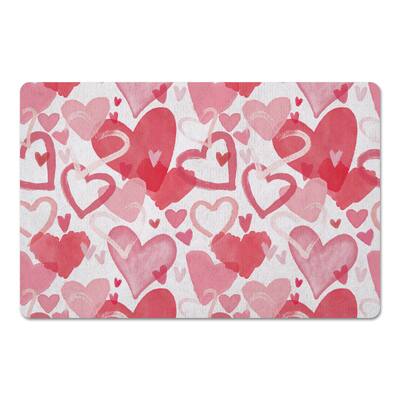 Heart Cluster Pattern 27" x 18" Floor Mat | Michaels