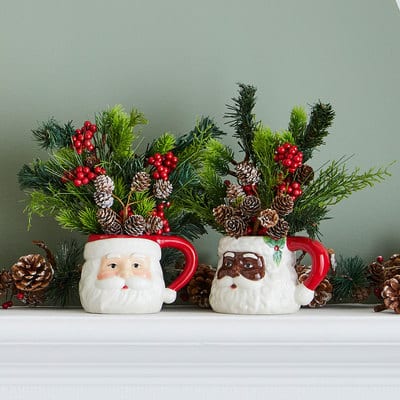 Santa Mug Floral Arrangement | Projects | Michaels