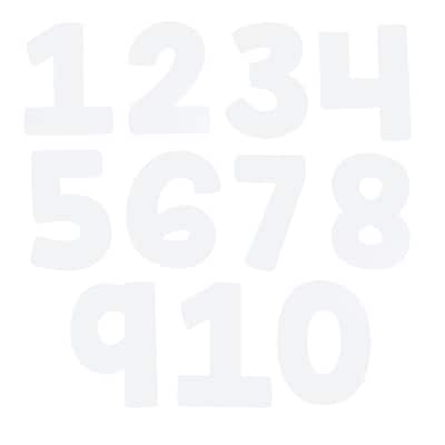 7" White Paper Collage Numbers by Creatology™ | Michaels