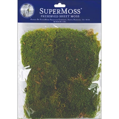 SuperMoss® Green Preserved Sheet Moss | Michaels