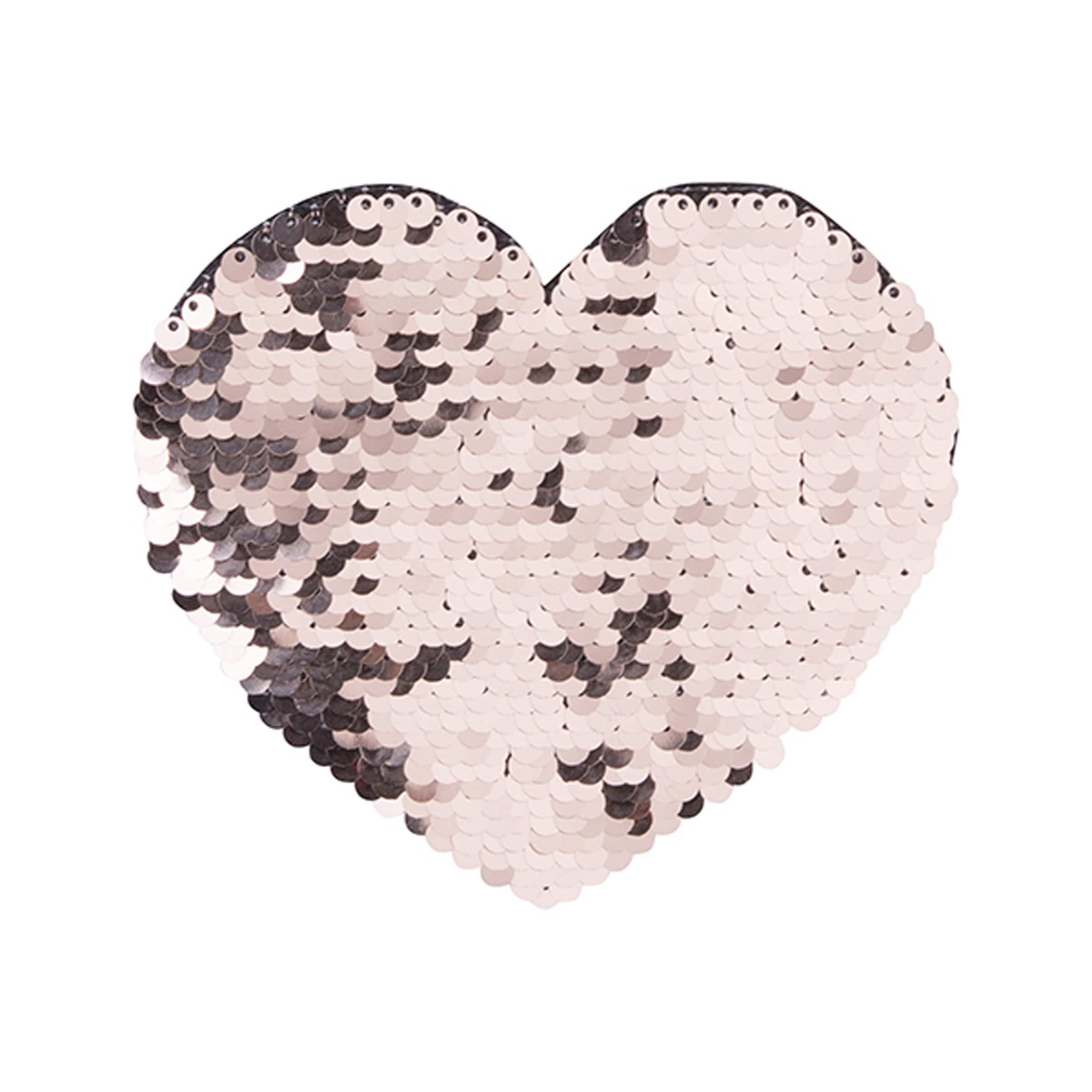 Craft Express Sublimation Heart Shaped Sequin Patches, 2ct ...