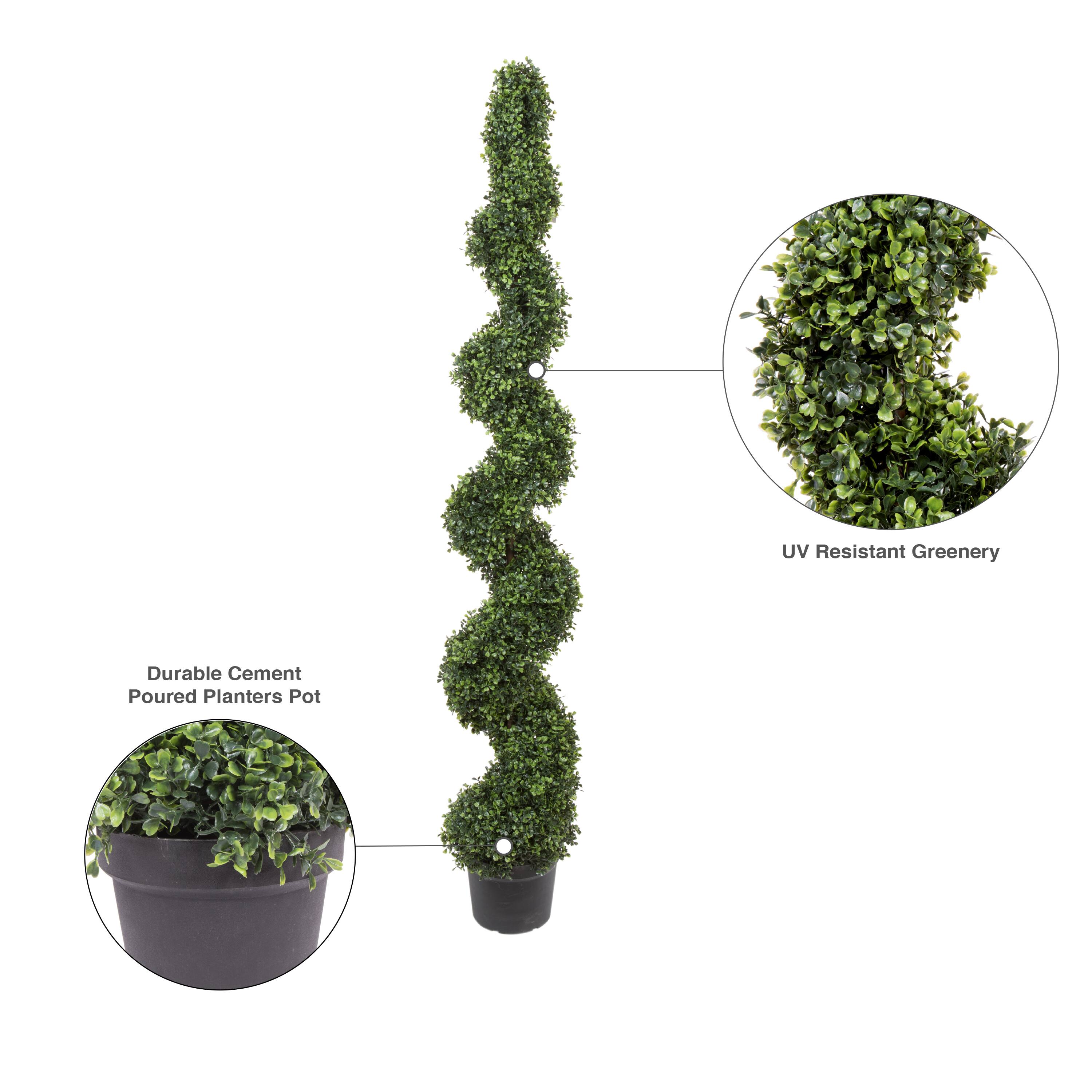 6ft. Potted Boxwood Spiral Tree | Michaels