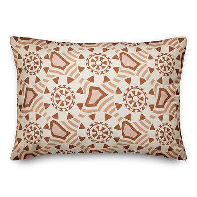 Earthtone Medallion 14" x 20" Throw Pillow | Michaels