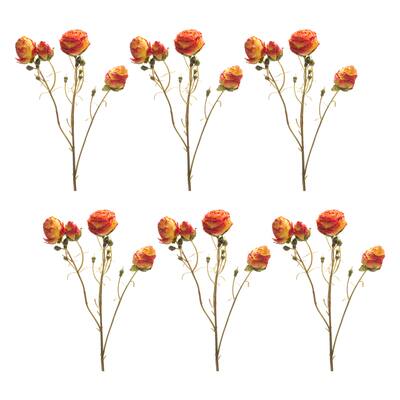 22" Yellow Rose Bud Sprays, 6ct. | Michaels