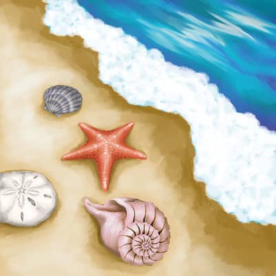 11" x 11" Seashore Canvas Painting Kit by Artist's Loft® | Michaels