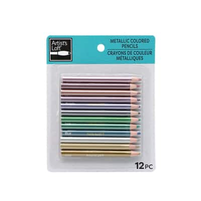 Mini Metallic Colored Pencils, 12ct. by Artist's Loft® | Michaels