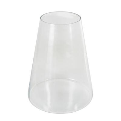 12.5" Clear Wide Cone-Shaped Glass Vase | Michaels