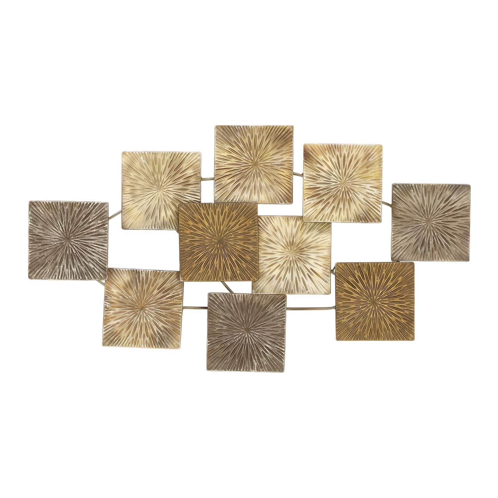 Gold Contemporary Abstract Metal Wall Décor, 43" x 24" | Michaels
