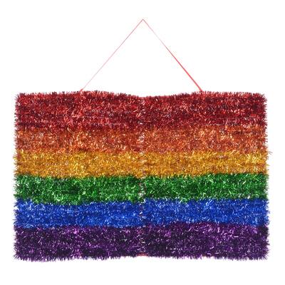 Rainbow Flag Tinsel Wall Accent by Ashland® | Michaels