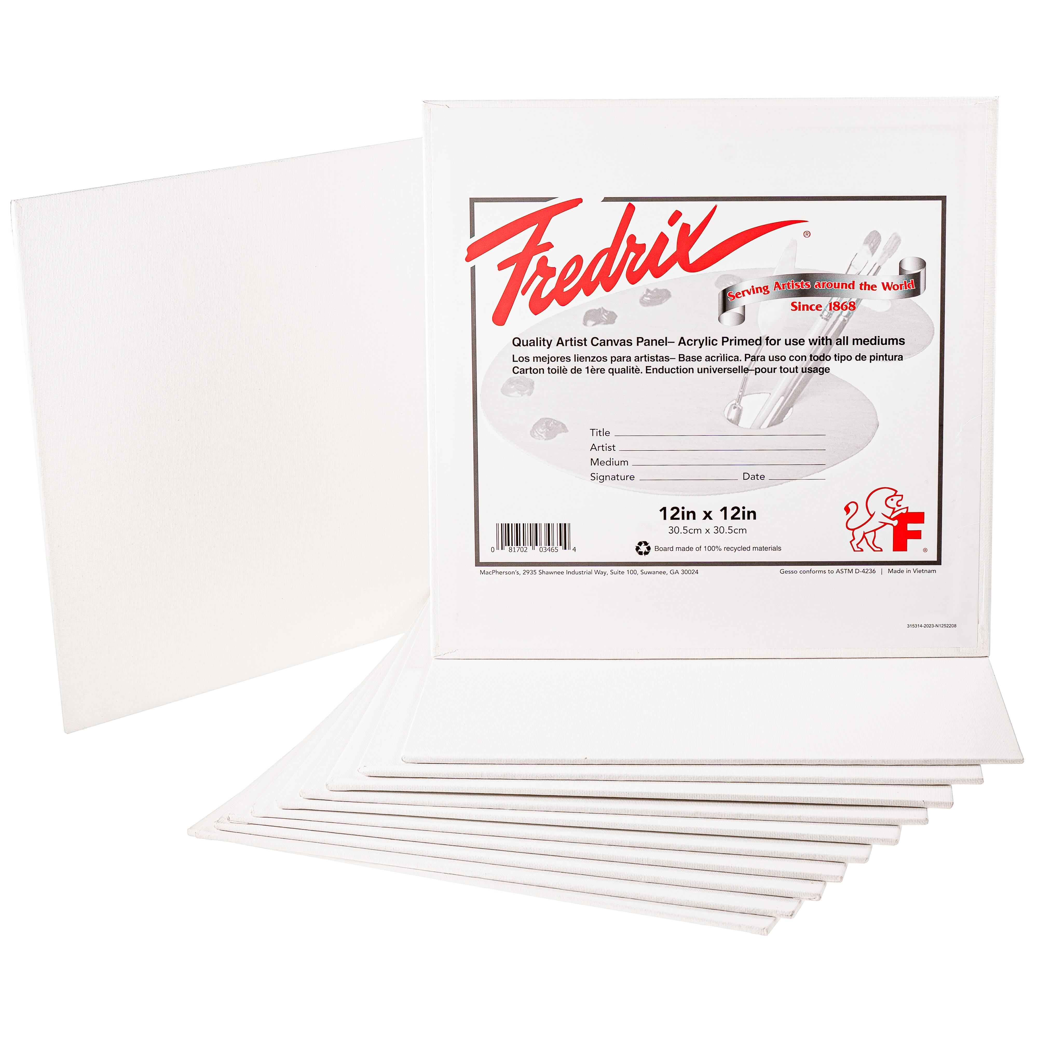 FREDRIX 12 Pack Artist Series Primed Canvas Panel | Michaels