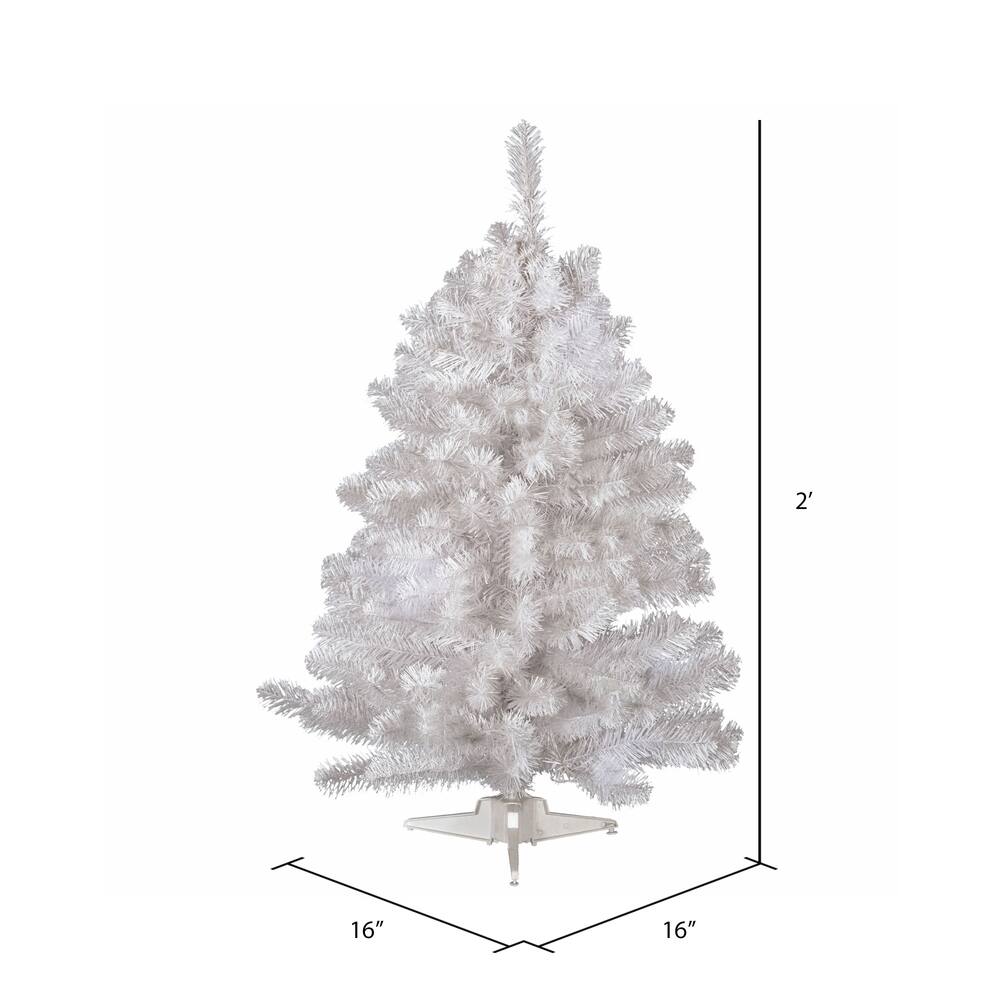 2ft. Unlit Crystal White Spruce Artificial Christmas Tree | Michaels