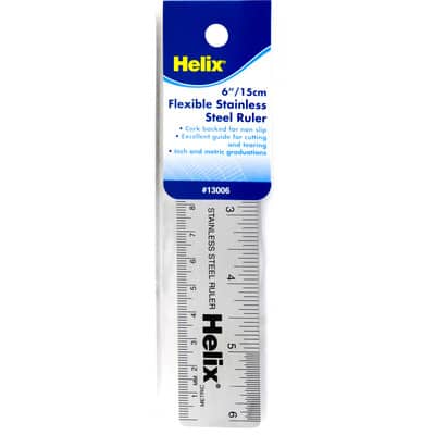 Helix® Stainless Steel Ruler, 6" | Michaels