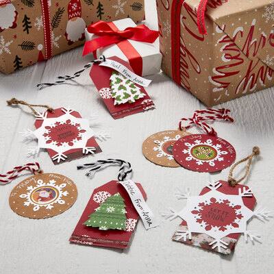 Round Snowflake Gift Tags | Michaels