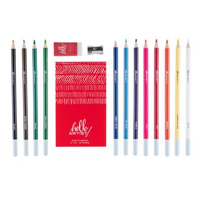 Hello, Artist!™ 15-Piece Drawing Set | Michaels