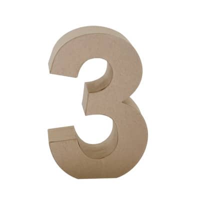 4" Papier Mache Number | Michaels