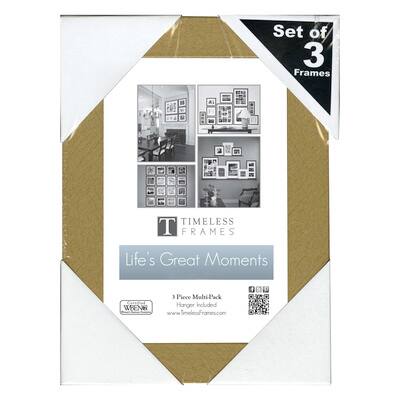 Timeless Frames® 3 Pack Life's Great Moments Gold Frame | Michaels
