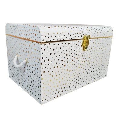 Large Gold Dots Trunk Box by Ashland® | Michaels