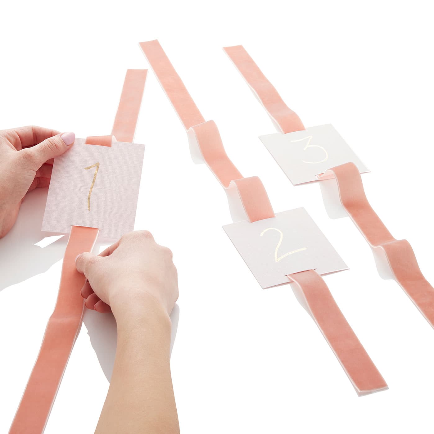 Pink Hanging Table Numbers | Projects | Michaels