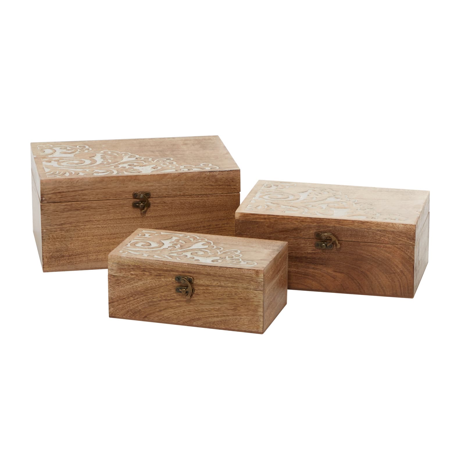 Brown Mango Wood Country Cottage Box Set | Michaels