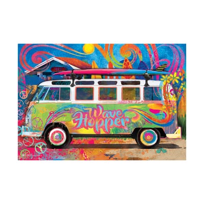 VW Wave Hopper Collectible Bus-Shaped Tin Puzzle: 550 Pcs | Michaels