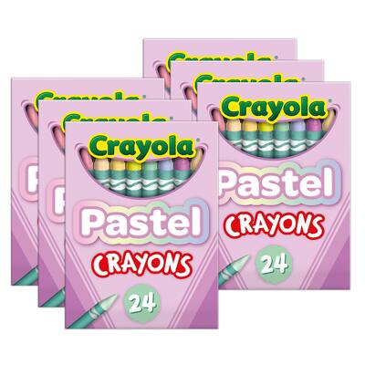Crayola® Pastel Crayons, 6 Packs of 24 | Michaels