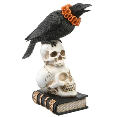 11" Crow & Skulls Halloween Décor | Michaels