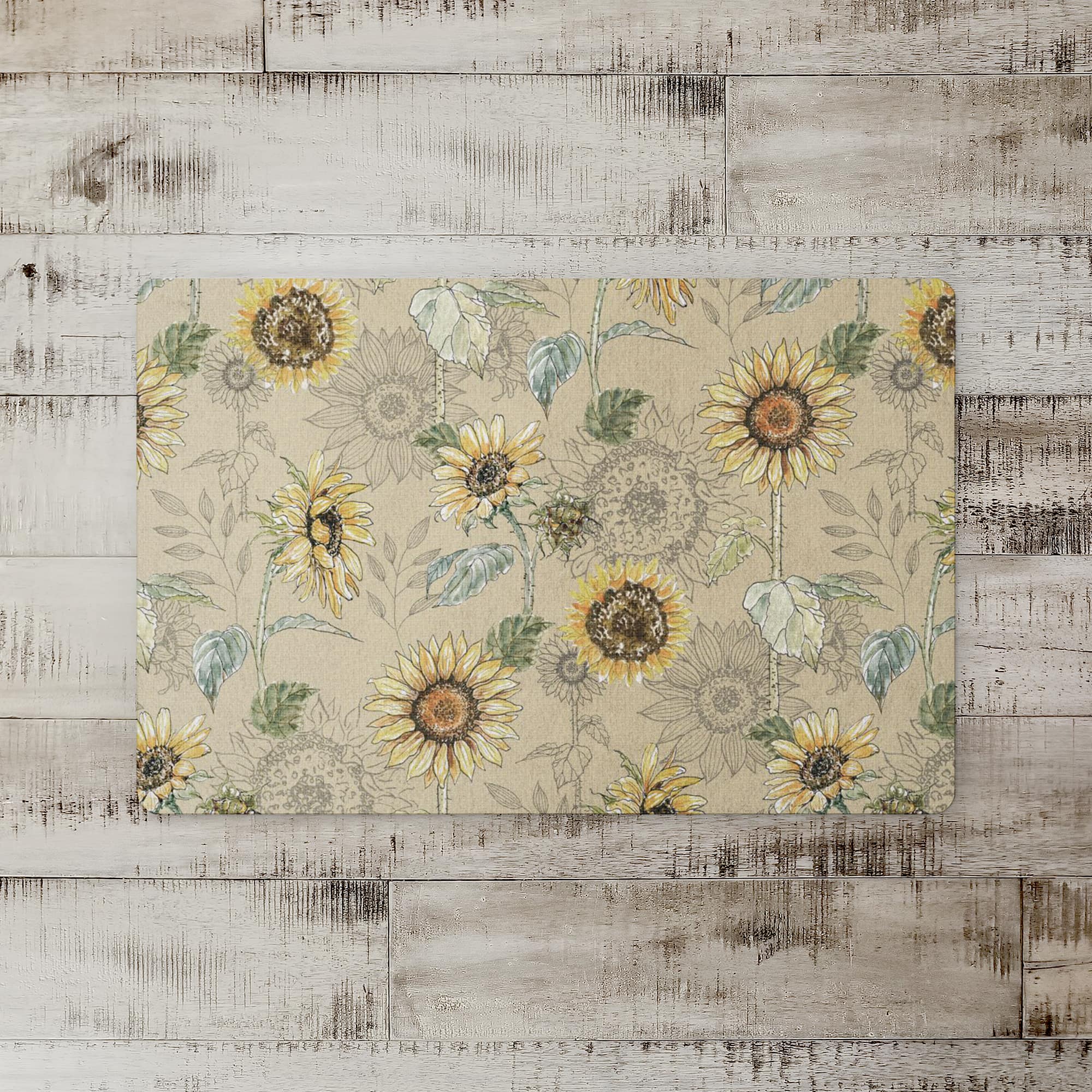 Sunflower Pattern Floor Mat | Michaels